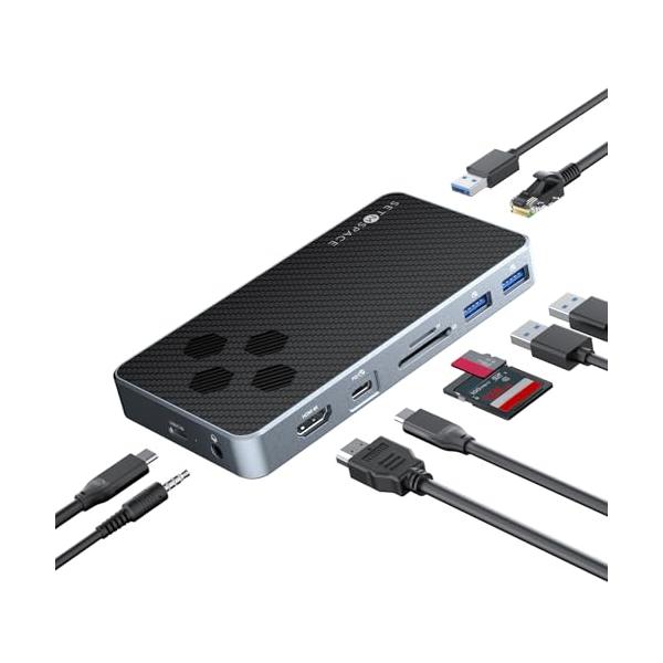 【商品概要】[NVMEエンクロージャー付きドッキングステーション] ドッキングステーションの背面にM.2ベイを搭載。MキーM.2 NVME SSDを10Gbpsの速度で読み取り可能。サポートするSSDタイプは、2TB未満の2230、2242...