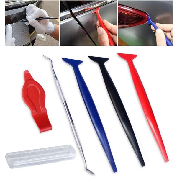 【商品概要】【高品質のツールキット】全キットは高品質のプラスチック、ステンレス鋼、フェルトから成っています。使いやすい工具の組み、施工の角度に合わせて、ラッピング貼り物をさらにキレイに貼れます！（注：収納ボックスの色はランダムに出荷されます...