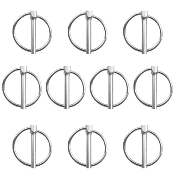 【商品概要】【セルフロック設計】：リンチピンはセルフロックリングで設計されています, スプリングロッキングピンは構造的に強力です, 非常に使いやすく、使用中に緩むことはありません.【高品質素材】：ロッキングピンは高品質の金属素材に亜鉛を植え...