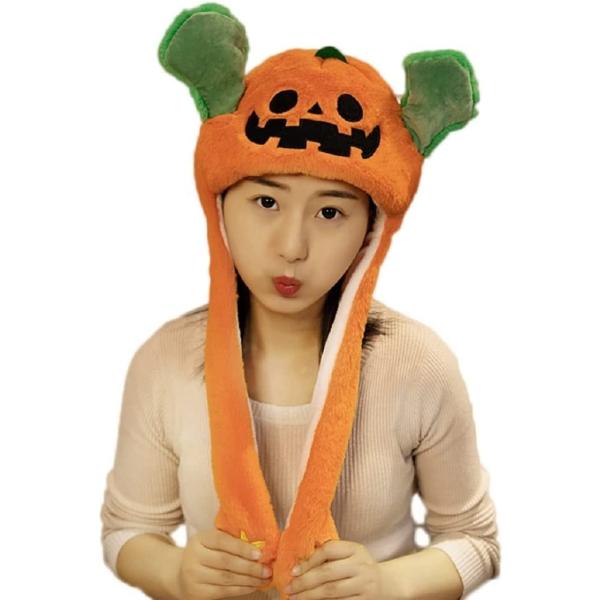 【商品概要】さくっとお手軽なハロウィンの仮想にぴったり！手のひらを押すと耳ではなく葉っぱがぴょこんと動きます。名付けてカボチャの帽子でかぼうし！ふわっふわの肌触りでリモートでもかわいくキュートに！素材：ポリエステル　サイズ：内周約58-60...