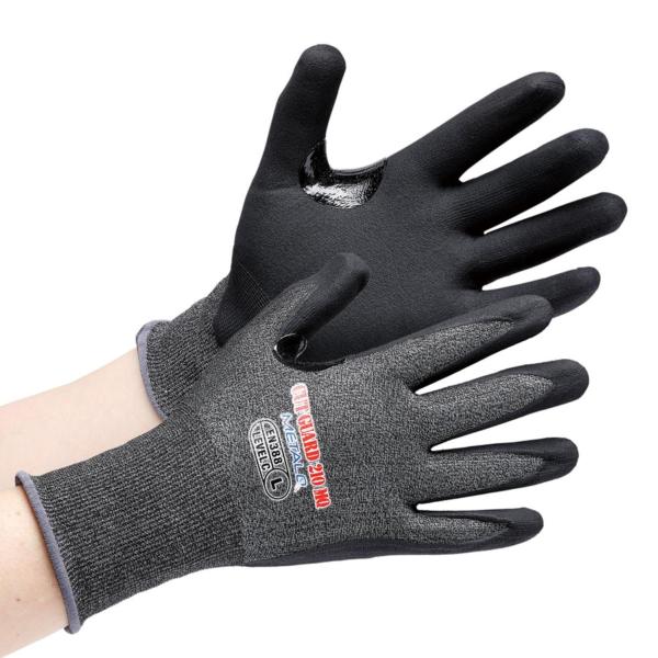 【商品概要】[規格] EN388：2016 カットレベルX・C[素材] ポリエチレン（METALQ(R)）、ポリウレタン、ポリエステル、ナイロン、天然ゴム　すべり止め：ニトリルゴム　●21ゲージシームレス編[入数] 1双[リストカラー] S...