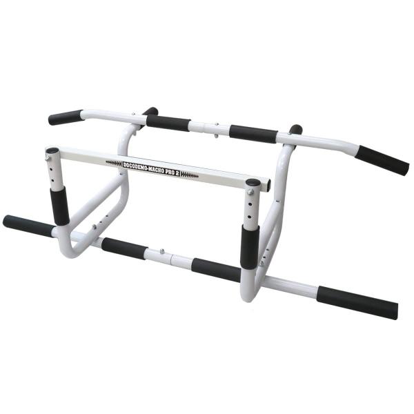 【商品概要】【自宅のドアで懸垂】ドアに引っ掛けるだけで準備完了。ドアに引っ掛けて使うので、片付けも簡単。設置型のぶら下がり健康器のように場所を取らないコンパクト設計。本体はさわやかな白色です。【家族みんなで使えます】ぶら下がり運動から、上半...