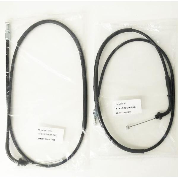 【商品概要】【適応車種】 ホークII系 CB400T CB400N CB250T CB250N【商品の説明】 スロットルケーブル（引き・戻し １台分） 純正長になりますので、極端なアップハンドルには装着不可能でございます。 ホンダ純正部品番...