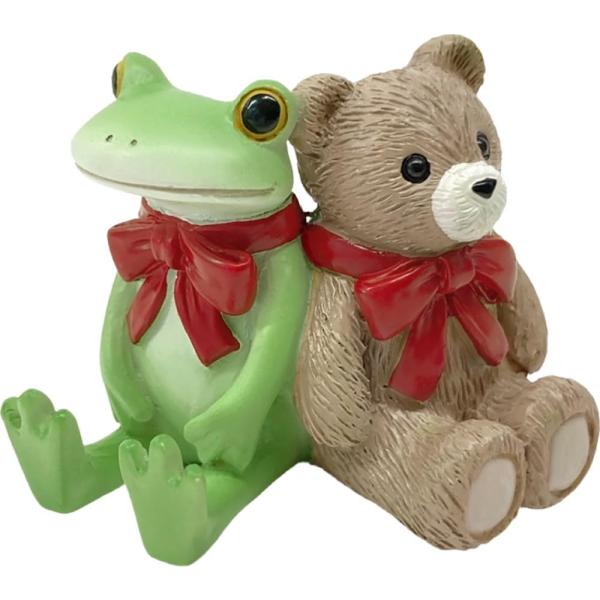 【商品概要】サイズ：4.3x2.5x3.2cm素材：ポリレジン魅力的でキュートなカエルのCopeauとなかまたちまるで絵本から飛び出てきたような魅力的でキュートなカエルのCopeauとなかまたちのキャラクター置物玄関、棚、机などちょっとした...