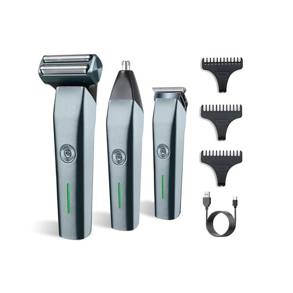 【商品概要】【3 in 1/多機能】本製品はシェーバー、散髪カット、鼻毛器のトリプルセットで、シェーバーヘッドはひげを剃ることができ、散髪ハサミヘッドは長いひげを剃ることができ、体毛を剃ることができ、鼻毛器のナイフヘッドは鼻毛を除去すること...