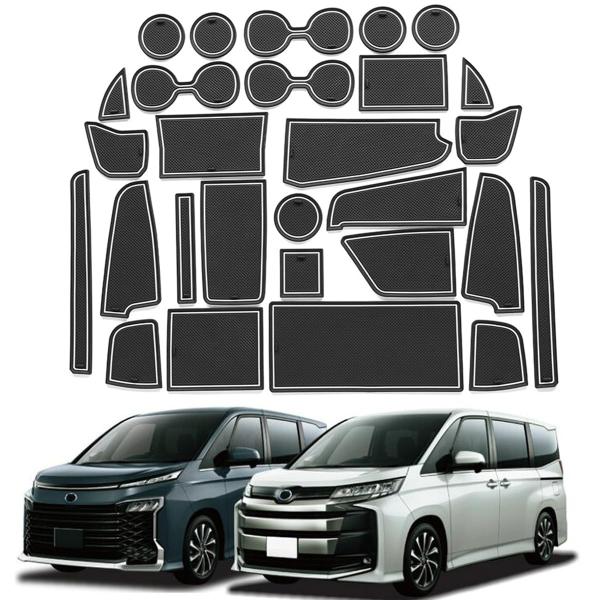 【商品概要】【対応車種】 新型ヴォクシー/ノア 90系 グレード：S-Z, Z ・7人乗 (2022年1月〜)に専用車用ノンスリップマット、ピッタリ愛車に合わせてます。【専用設計】 実車のデータを測って、オリジナルデザイン、サイズにフィット...