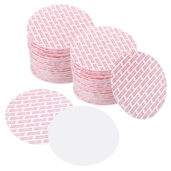 【商品概要】素材：PS（ポリスチレン）；カラー：ホワイト、レッド；サイズ：80 x 1mm/3.12 x 0.039"（直径 x 厚さ）；パッキングリスト：300個 x 圧力感応利点：ポリスチレンフォーム素材で作られた圧力感応シールは、効果...