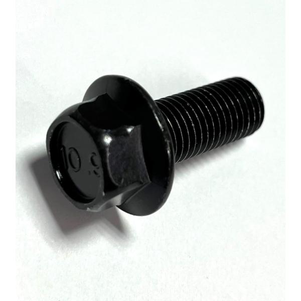 【商品概要】材料:SCM(クロモリ)調質鋼／表面処理:三価黒クロメート(黒色系)*工業用メッキのため多少アラあり強度区分 10.9規格/安心の日本メーカー製平径(レンチサイズ)14 / フランジ径φ21L寸の表記は頭とフランジを含まない首下...