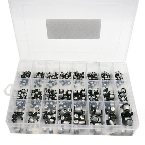 【商品概要】【商品特徴】SMDアルミ電解コンデンサ400個セット。【高品質素材】耐久性の高い材料を使用し、長期間の安定した使用を保証。非常に薄い誘電体酸化物層と拡大されたアノード表面により、他のコンデンサより高い容量電圧を持ちます。【包括的...