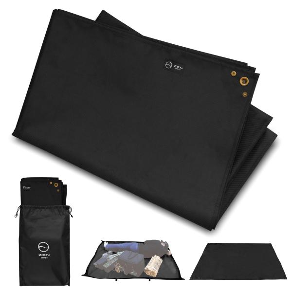 【商品概要】撥水加工を施した丈夫なポリエステル オックスフォード生地を表面に、防水性が高いPVCコーティングを裏面にしようしたキャンプのあらゆるシーンで活躍するグランドシートです。大人二人が広々と使える大型サイズのグランドシートです。テント...