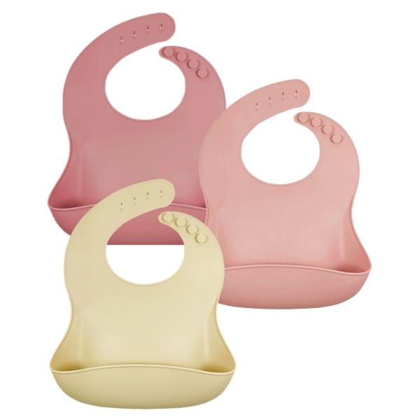 【商品概要】【1枚当たり90ｇ】軽量シリコンビブ！赤ちゃんにもストレスフリーな着け心地【シンプルデザイン】無地デザインのシリコンスタイ！色々なお洋服にも合わせやすい【大きな立体ポケット】離乳食などの食べこぼしをしっかりキャッチするシリコン ...