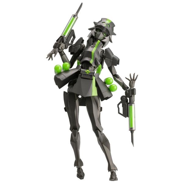 【商品概要】(C) KOTOBUKIYA第一弾である「プリンシパル」と素体部分を共用しており全身約50カ所が可動。「膝関節」は一重関節の構造ながら深く曲がり、「立膝」にも対応します。「膝アーマー」は独立して可動することにより好みの位置に調整...