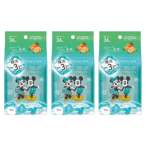 【商品概要】極冷ボディシートウォータリーシトラスの香り2種の洗浄成分配合ですっきりクリアな清潔肌へ内容量：36枚×3個原産国：日本【商品説明】【商品詳細】ブランド：MANDOM(マンダム)商品種別：ビューティー商品名：MANDOM(マンダム...