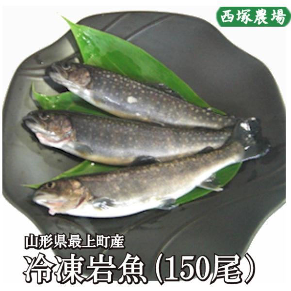 岩魚 150匹（冷凍）岩魚の大きさ：２０センチ前後、重量：１００g前後岩魚の腹を裂いておりません。（腹抜き後のサイズ：約70g）