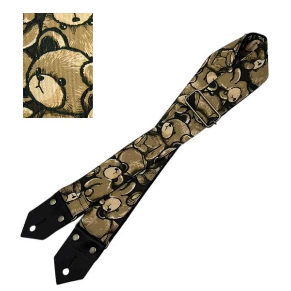 人気製品で惜しまれつつも廃番となった″Teddy″がリニューアルして遂に復活今回は廃番にならないようデザインから製作。そして前作の雰囲気は残しつつもよりギターストラップとして活きる色味やコントラストを意識して製作しました。こだわりのデザイン...