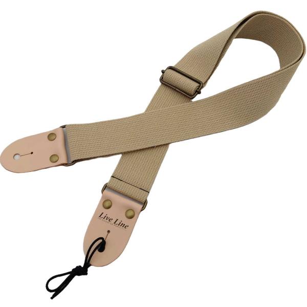 ライブライン（LIVE LINE)の落ち着いた優しいデザインのギターストラップです。アクリルとコットンを混合したAC素材を採用したシンプルで肩に直ぐ馴染む50mm幅ストラップ。日本製　Made inJapanアクリルとコットンを混合したAC...