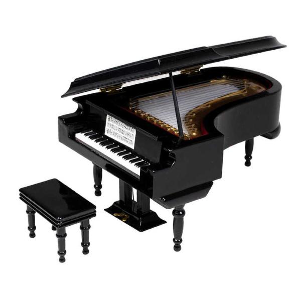 ミニチュアのグランドピアノです。手作りですので多少の個体差があります。材質:木製サイズ:１８×１２×１０cm