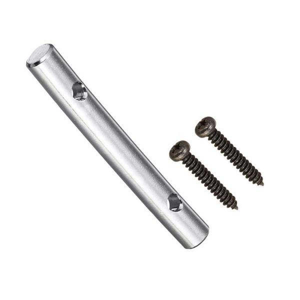 テンションバービス付クローム（銀色）★ギターパーツご利用のご注意サイズはギターのメーカーによってさまざまございます。サイズ違いのお取替えはできませんのでご了承くださいませ。また、お持ちのギターと合うかどうかのご案内もできかねますのでご理解く...