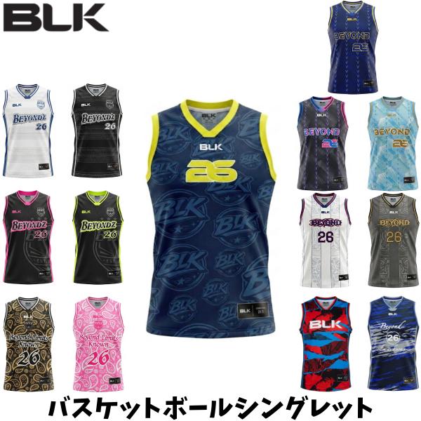 メーカー:BLK品名:バスケットボールシングレット品番:BJ26BS仕様耐久性と快適性を兼ね備えたバスケットボール型のシングレットです。存在感を放つオリジナルの総柄デザインが特徴です。オンフィールド、オフフィールド問わず着用していただけます...