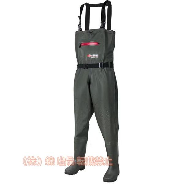 【商品説明】胸まで丈があるので、腰の深さまでの釣りが可能です。海や川では水面が波や流れなどで常に上下しているので、胸部まであるチェストハイタイプが1番安心感があります。特に潮位の変化がある海辺の釣りでは、チェストハイタイプが力を発揮します。...