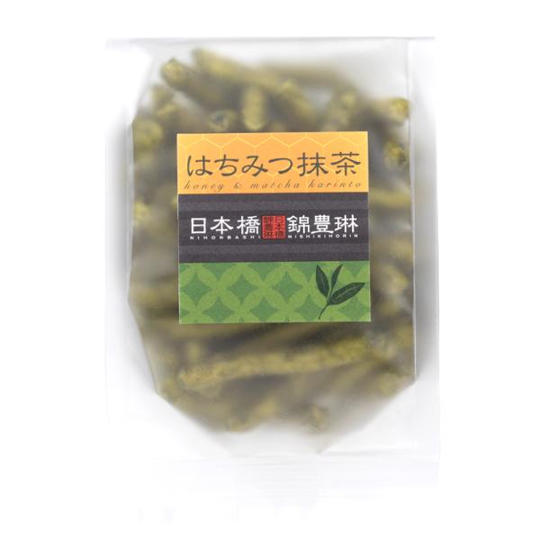 国産小麦使用。蜂蜜のやさしい甘さと抹茶のほろ苦さがよく合うかりんとうです。【期間限定】はちみつ抹茶かりんとう 日本橋錦豊琳 かりんとう 母の日 プレゼント 贈り物 お菓子 帰省土産 和菓子 東京駅 東京土産 お取り寄せ はちみつ 抹茶 限定...