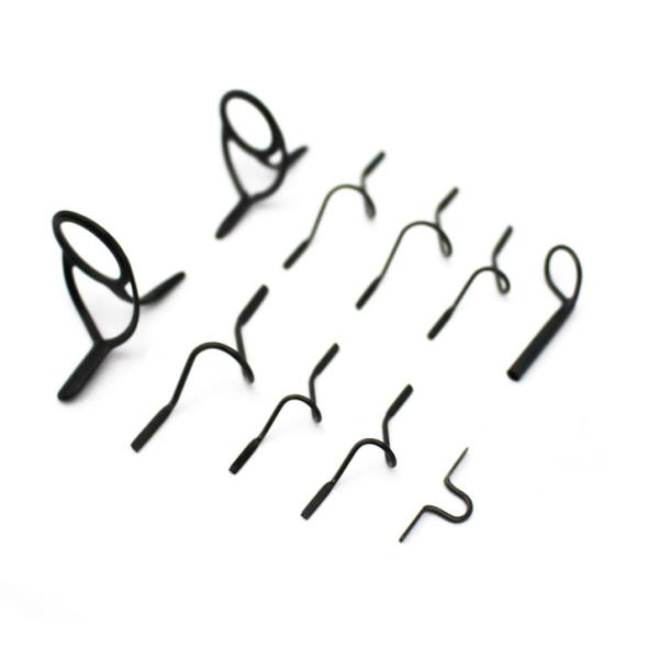 [商品情報]river peak製 チタンコーティング フライロッドガイドセット 10点セットチタンコーティングの最高級品です。[商品スペック]8フィート3wt 用トップ・スネーク・キーパーのフルセット※ゆうパケット配送可能商品です。