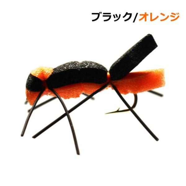 [商品情報]・チェルノブイリ アント テレストリアル 4本セット・夏から秋にかけて釣果が期待できるフォームタイプのドライフライです。・フォーム材を使用しており、高浮力で高いアピール力があり視認性もとてもいいです。・アピール力が高いので水深の...