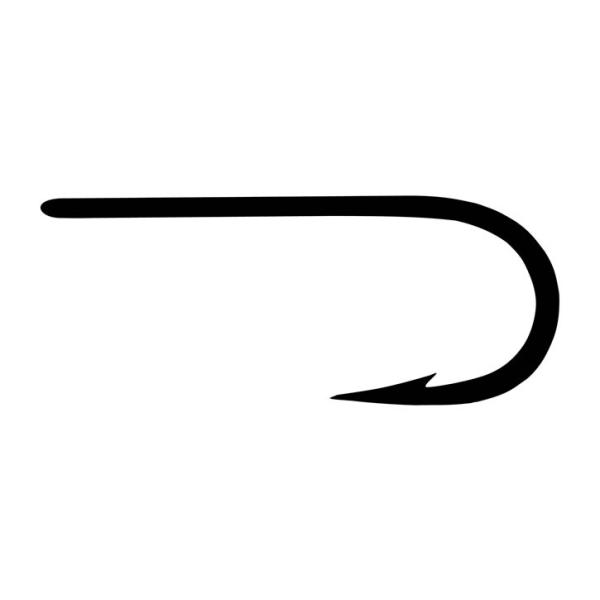 [商品情報]・F110B ドライ BLACK・50本入り・DRY FLY , ROUND BEND, STRAIGHT LARGER EYE・STANDARD SHANK, STANDARD WIRE・BLACK NICKEL※ゆうパケット...