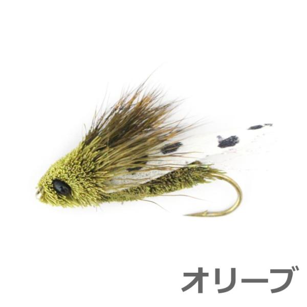 [商品情報]・セミのイミテーションドライフライ。・夏の定番で湖以外にも渓流などでも大活躍。・静かな着水で水面に落ちたセミを演出し絶妙なな波紋を生みます。・トラウトはもちろん、バスフライとしても使えます。・2本セット※ゆうパケット配送可能商品です。
