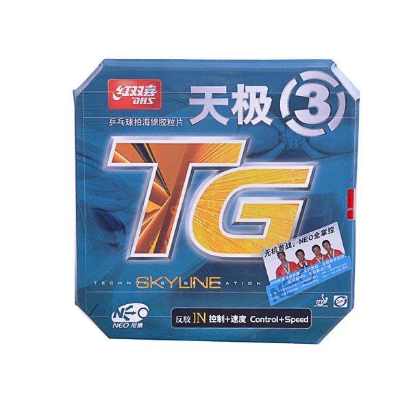 紅双喜　DHS テンキョク3(天極3)  NEO　裏ソフトラバー　粘着ラバー●NEOスポンジを搭載●粘着ラバーでありながら、スピートも重視●メーカー：紅双喜(DHS)●カラー・・・・赤/黒●厚さ・・・・・2.2mm/2.15mm●硬度・・・...