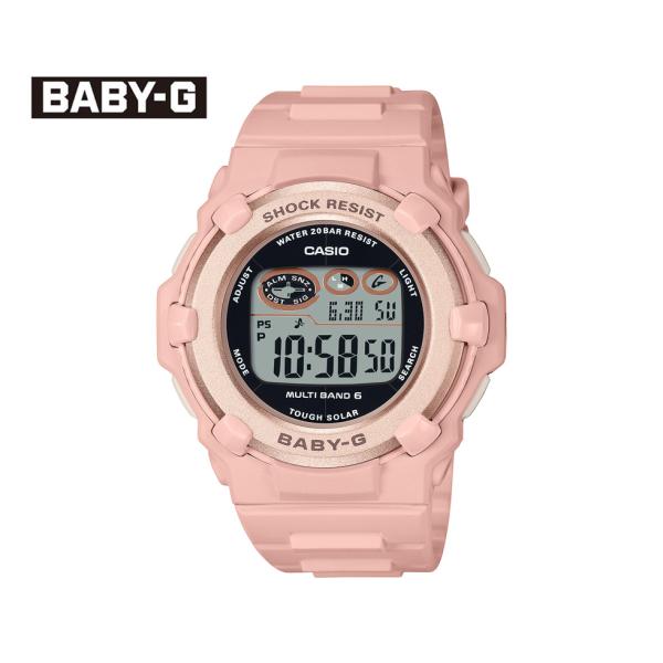 カシオ CASIO ベビーG BABY-G ベビージー レディース腕時計 国内正規品品番：BGR-3003NC-4JFケースサイズ（縦×横×厚さ）：40.9 × 40 × 12.9 mm質量：38gケース・ベゼル材質：樹脂／アルミバンド：樹...