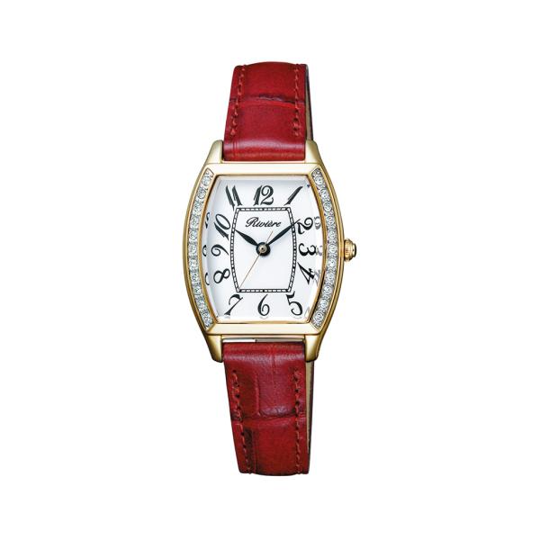 シチズン CITIZEN リビエール レディース腕時計 正規品1年間メーカー保証商品番号：KH9-116-12動力：ソーラーテック精度：±15秒／月重量：19g厚み：7.8mmケースサイズ：縦 33.5mm 横 23.5mmケース素材：ステ...