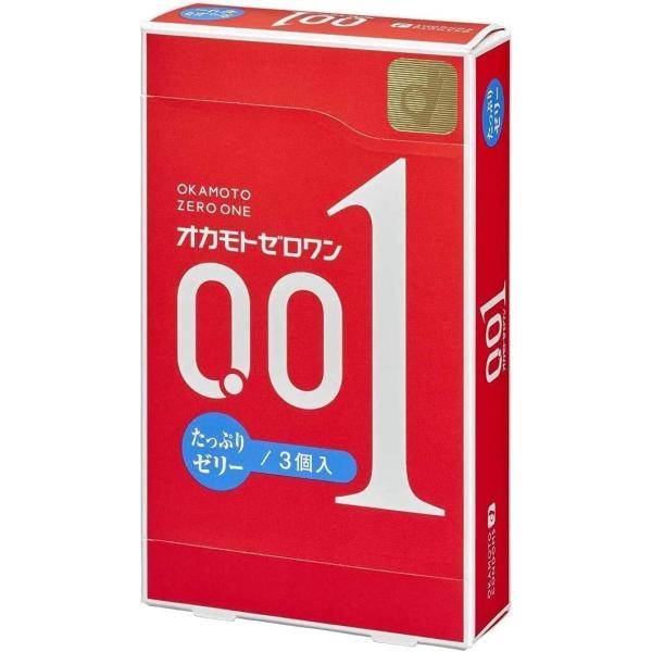 日本産の0.01ミリ台たっぷりゼリーゼリーの量がオカモトゼロワンの2倍!ゴム特有の臭いが全くありません。