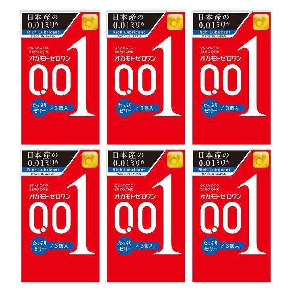 日本産の0.01ミリ台たっぷりゼリーゼリーの量がオカモトゼロワンの2倍!ゴム特有の臭いが全くありません。