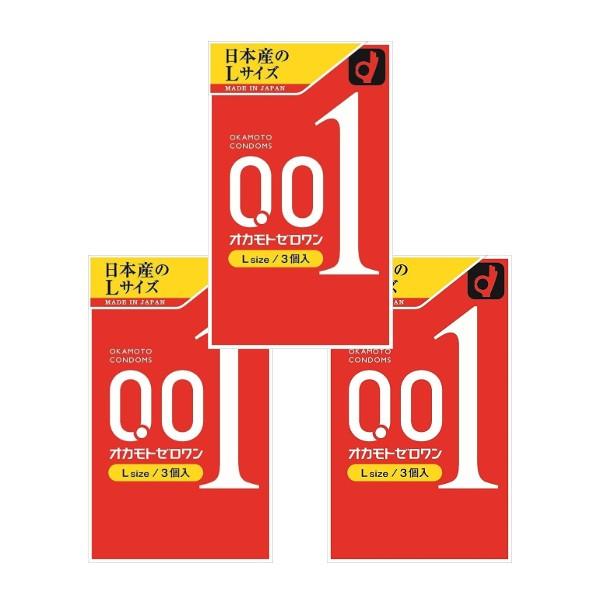 オカモトのコンドーム技術の特長である「均一なうすさ」を0.01ミリ台(当社測定)で実現。「先端」から「根本」まで全体がうすく製造されています。日本産のLサイズ 3個入 オカモト最薄のLサイズ均一なうすさ0.01ミリ台(当社測定による)の水系...