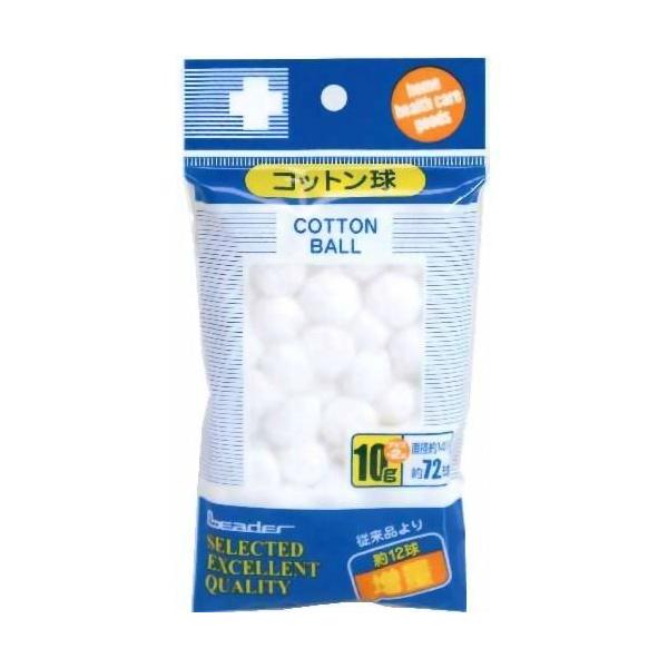 お肌に繊維を残しにくい天然コットン球綿100％の天然繊維を使用した直径約14mmのコットンボールです。約72球以上入って経済的