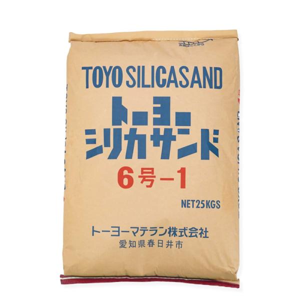 トーヨーシリカサンド（珪砂）6号-1は、愛知県山砂を利用した天然乾燥珪砂です。モルタル骨材・インターロッキング目地材・土壌改良用の骨材、美観用骨材・コンクリート成形用骨材などに使用されます。■その他用途・サンドブラスト用骨材・上下水道濾過用...