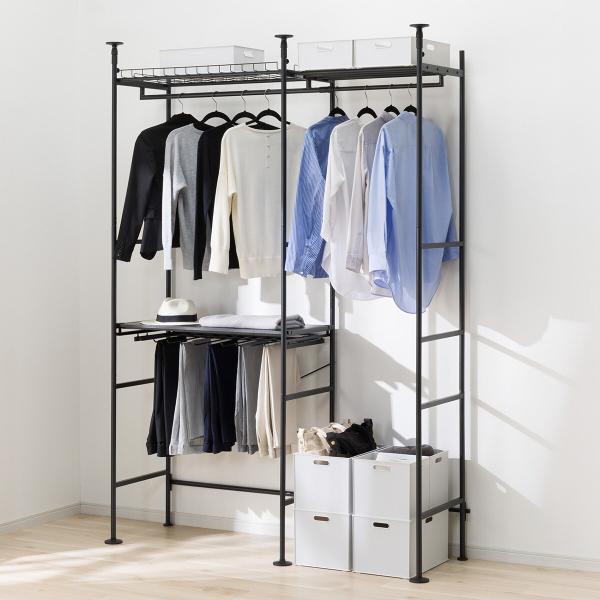 ■■ニトリ公式サイト■■お部屋のスペースに合わせて幅の調整ができる大容量のシンプルなハンガーラックです。一部地域を除き、お時間指定が可能な商品です。こちらの画面上にて、配達時間を指定しカートにお入れください。※お買上いただく商品に【玄関先迄...