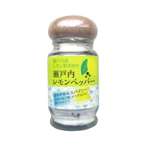 さわやか&amp;スパイシーなレモンペッパー瀬戸内産レモン粉末を使用した、レモンの香りと酸味が特徴の爽やかなスパイスソルトです。ブラックペッパーやにんにく、玉ねぎの香辛料が料理の美味しさを引き立てます。料理の仕上げや下味として、ステーキやム...