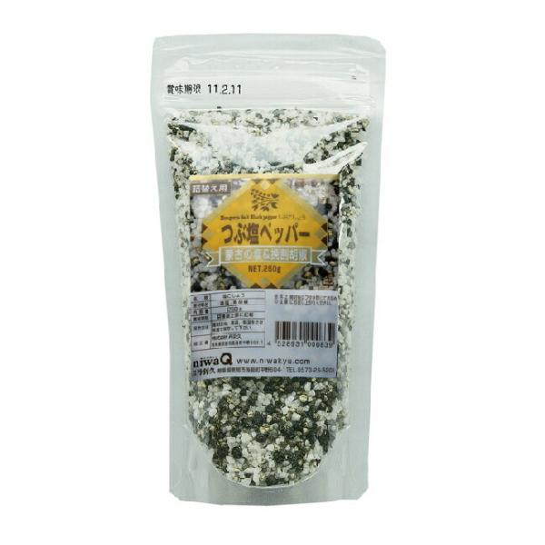 【つぶ塩と挽き割り胡椒の妙】コショウは、日本に馴染みの深い山椒の香りに近いマレーシア産を使用し、手選別した品質の良いものだけを選び、湖塩の粒子に揃えるため半割して種も除いてあります。使用している粒々の内モンゴル湖塩は採取量2tのうち10kg...