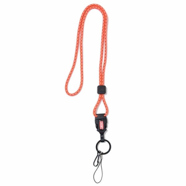 アメリカ製で、直径5mmの耐久性のある頑丈なナイロンコードを使用。キーリングにはフックとストラップが付属し、スマートフォンやパスケース、ミニポーチや鍵など多様に取り付ける事ができ、 会社や学校はもちろん、フェスやアウトドア、海などにも◎先端...