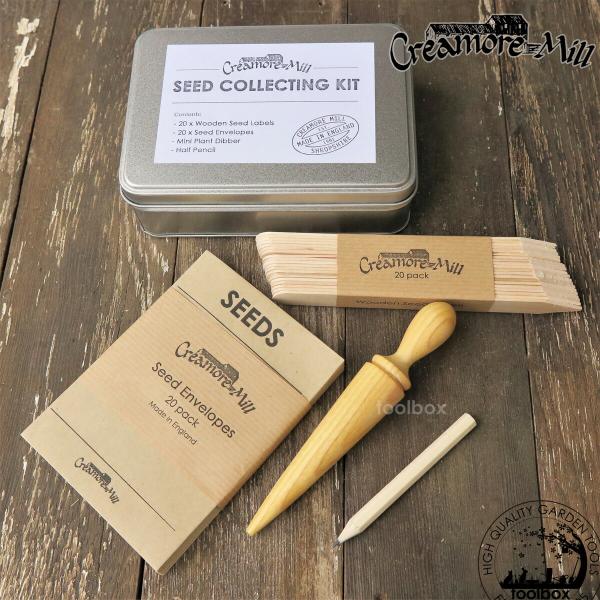 種まきを楽しむガーデナーさんにご紹介したい種まき用グッズセット「Seed　Collecting　Kit」です。缶入りの可愛いグッズ達は小さいけれど　種まきの好きなガーデナーさんのきっとお役に立てる、そんな役者が揃っていますよ(^_^)種用の...