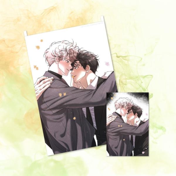 人気ウェブ漫画　『兄の恋人は気まぐれに』ファブリックポスターセット韓国 公式グッズ■ 構　成：ファブリックポスター1種+イラストはがき1種■ 材　質：木綿布、PAPER■ サイズ：画像参照■ 製造社：ヘダムイエンティ■ 製造国：韓国