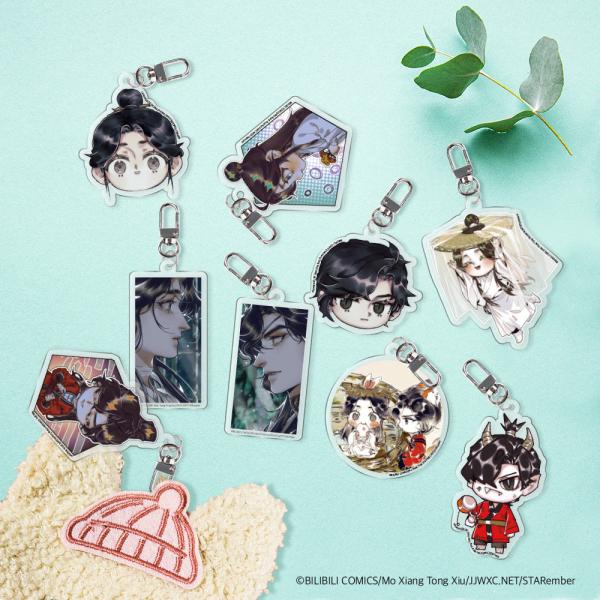 人気小説『天官賜福』アクリルキーリング（ランダム1種）韓国 公式グッズ　コラボカフェ マンガ展■ 構　成：キーリング1種（全9種中ランダム）■ 材　質：ACRYLIC■ サイズ：画像参照■ 製造社：ヘダムイエンティ■ 製造国：韓国