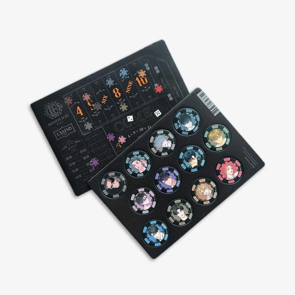 人気まんが『鬼胎〜幽霊と人間の子ども〜』『水辺の夜』『虎を飼い慣らす振鈴』『夜明け、雲、そして河』『ペイバック PAY BACK』『ハニートラブル〜甘い罠にはご用心を!?〜』カジノチップ 磁石セット 公式グッズ■ 構　成：アクリルスタンド１...