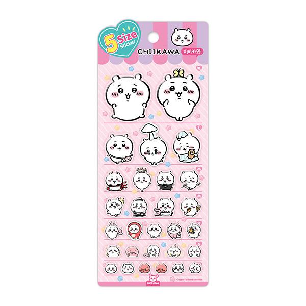 日本で大人気のちいかわ！！社会に疲れた私たちのオアシスがステッカーになって登場〜いつもの日常にちいかわたちを取り入れて、癒しと勇気をもらいましょう〜！透明なゼリーのようなステッカーに会ってみよう。 貼って剥がして再利用が可能で、XSからXL...