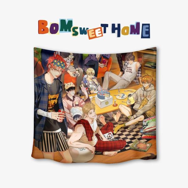 BeLTOONの人気まんがのキャラクラーたちが【BOM SWEET HOME】テーマで集合！ブランケット韓国 公式グッズ■ 構　成：ブランケット1種■ サイズ：750*1000mm■ 製造社：ジェイミーショップ■ 製造国：韓国■ 参加作品：...