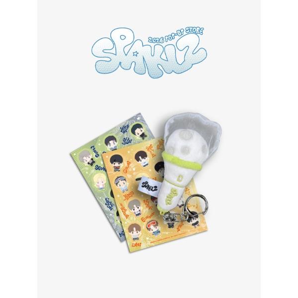 人気ウェブコミックイベント『SPAKLZ』ペンライト キーリング韓国 公式グッズ■ 構　成：キーリング+ステッカー2種+背景紙■ サイズ：キーリング 50*95mm、ステッカー 82*104mm、背景紙 85*164mm■ 製造社：ジェイミ...