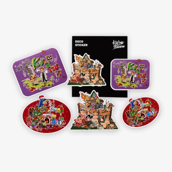 人気ウェブまんが『キリングストーキング KiLLING STALKiNG』デコステッカー 公式グッズ■ 素　材：紙■ サイズ：最大10cm 最小6.35cm■ 製造社：ハンオルディエンピー