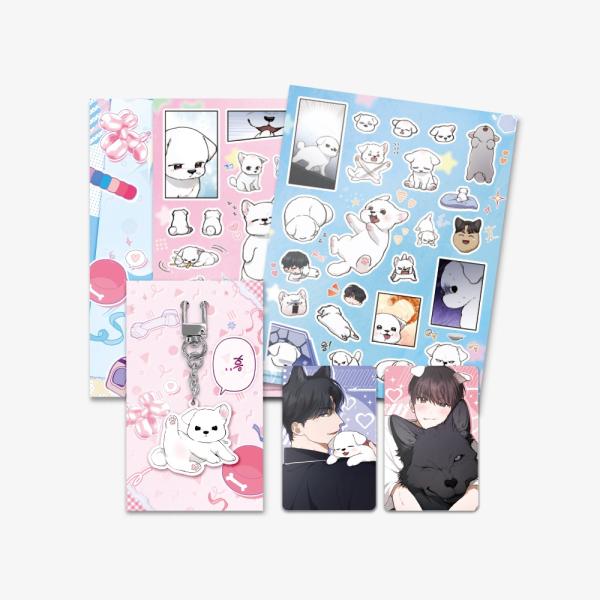 【発売日：2025年02月15日】人気ウェブまんが『Don't Touch the Dog』勇猛パッケージ韓国 公式グッズ■ 構　成：ステッカー2種+フォトカード2種+キーリング1種■ サイズ：画像参照■ 素　材：ACRYLIC他■ 製造国...